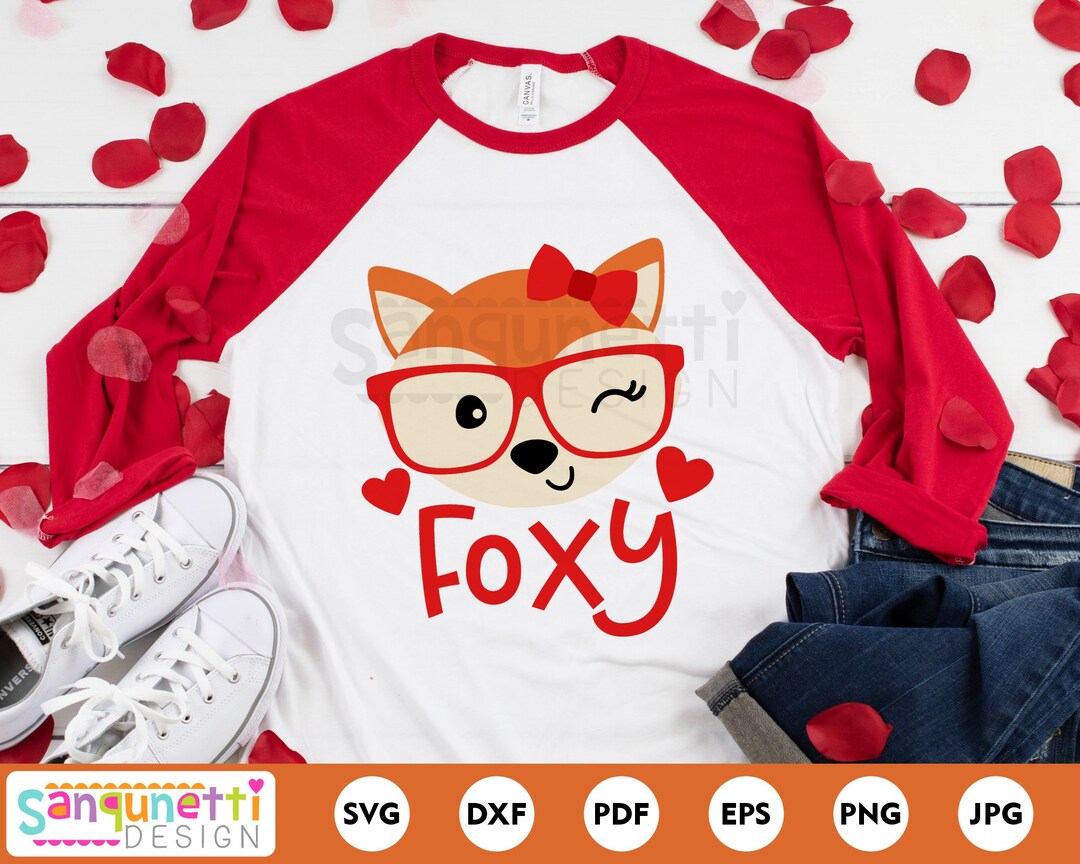 Foxy Fox Valentine Svg, Love Cutting File for Silhouette or Cricut - Etsy