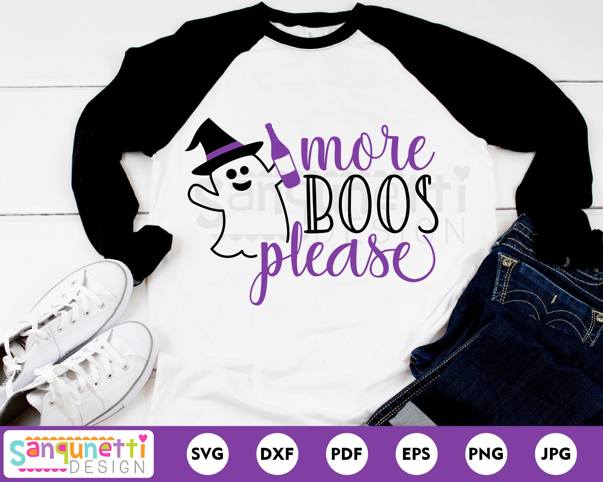 More Boos Please SVG Funny Halloween Halloween drink ghost | Etsy