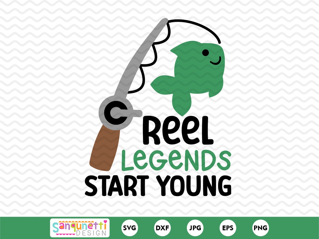 Reel Legends Start Young - Cute Fishing Design - Etsy