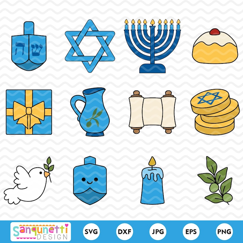 Hanukkah Cliparts - Etsy