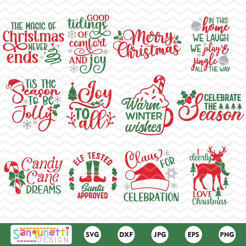 Christmas Quotes Svg - Etsy