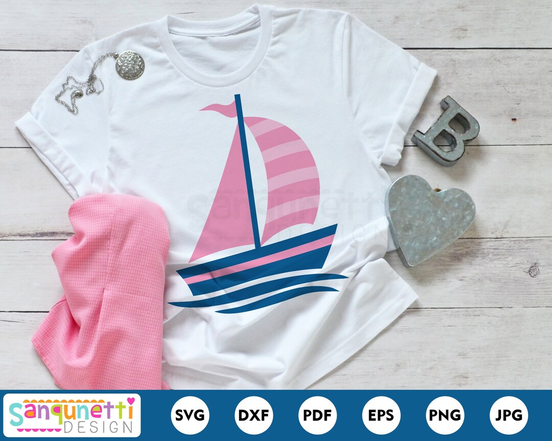 Sailboat SVG Nautical Sailing Summer Cutting File for - Etsy