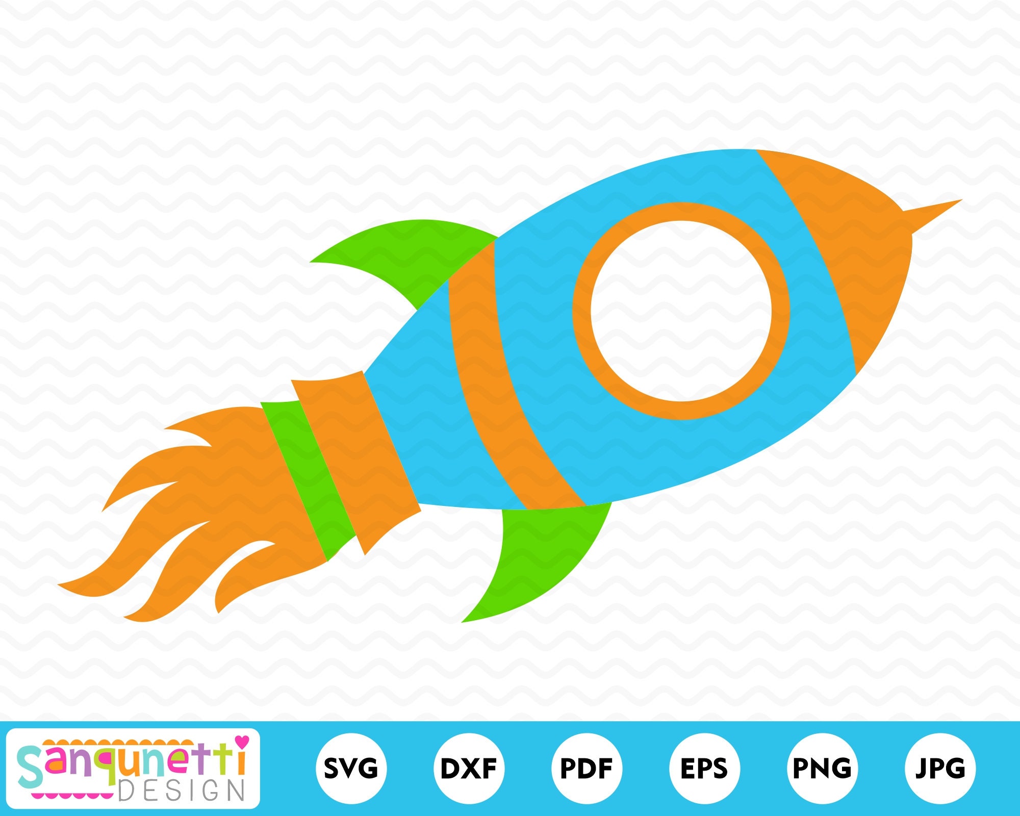 Space Rocket SVG Cut File for Silhouette and Cricut - Etsy