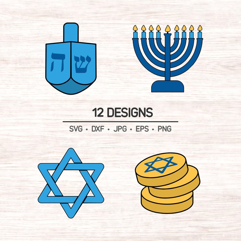 Hanukkah Cliparts - Etsy