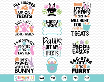 Easter Dog Bandana SVG Bundle - Etsy