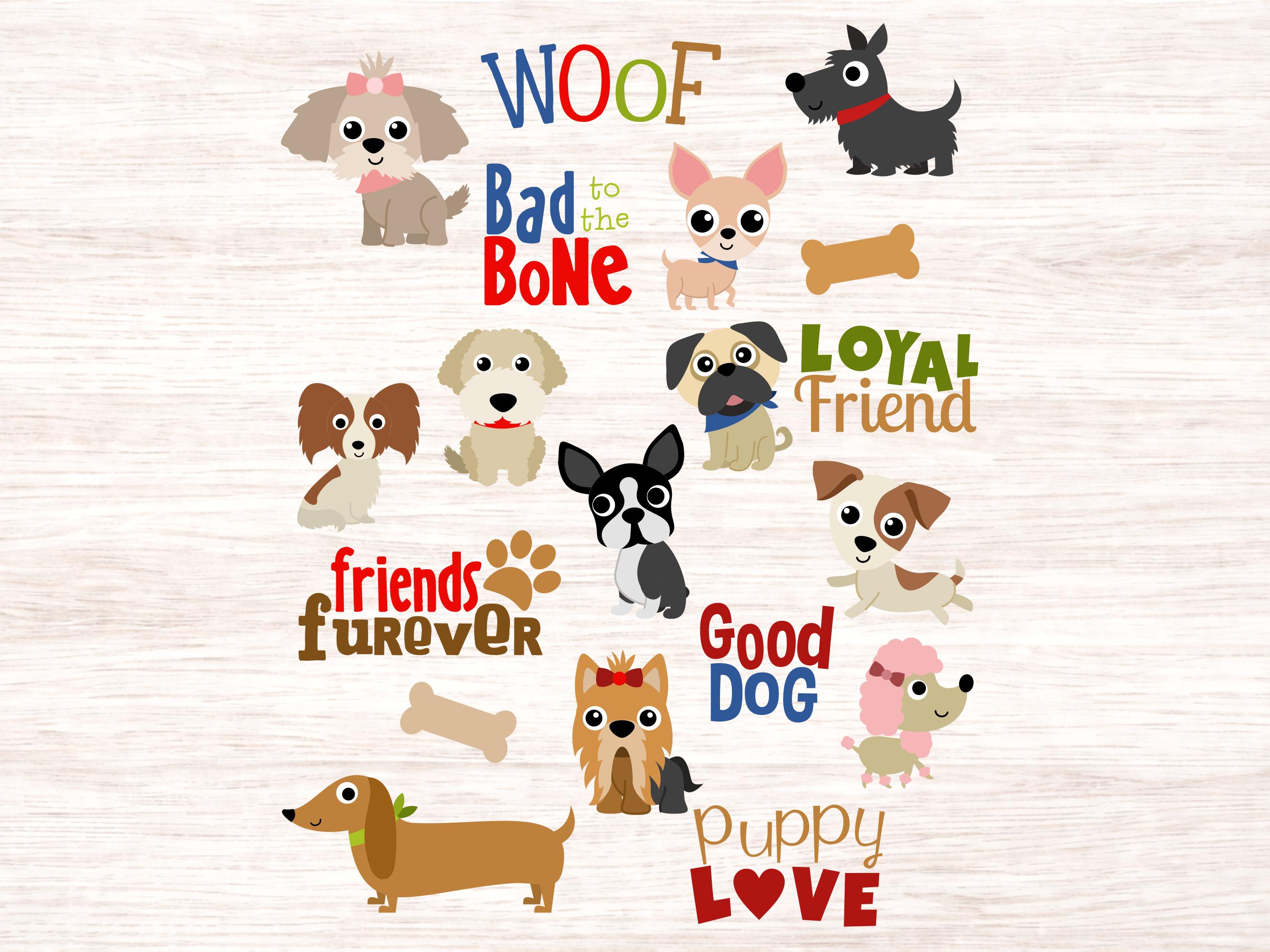 Toy Dog Breed Clipart, Puppy and Pet Digital Art, Instant Download - Etsy