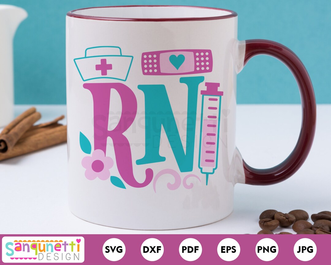 RN Registered Nurse SVG Nursing Cutting Files Medical Svg - Etsy