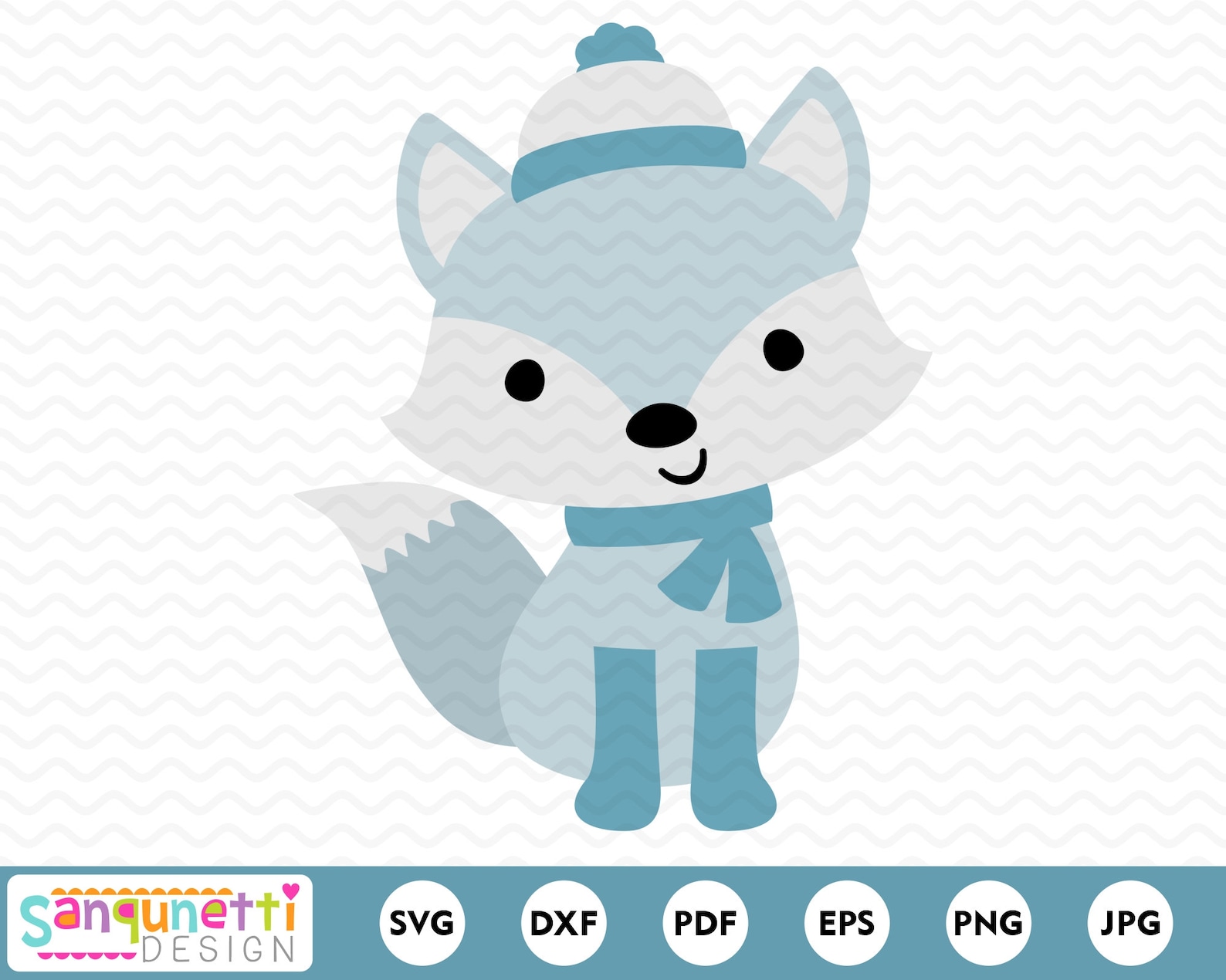 Arctic Fox Svg Winter Fox Clipart Fox Digital Art Instant | Etsy