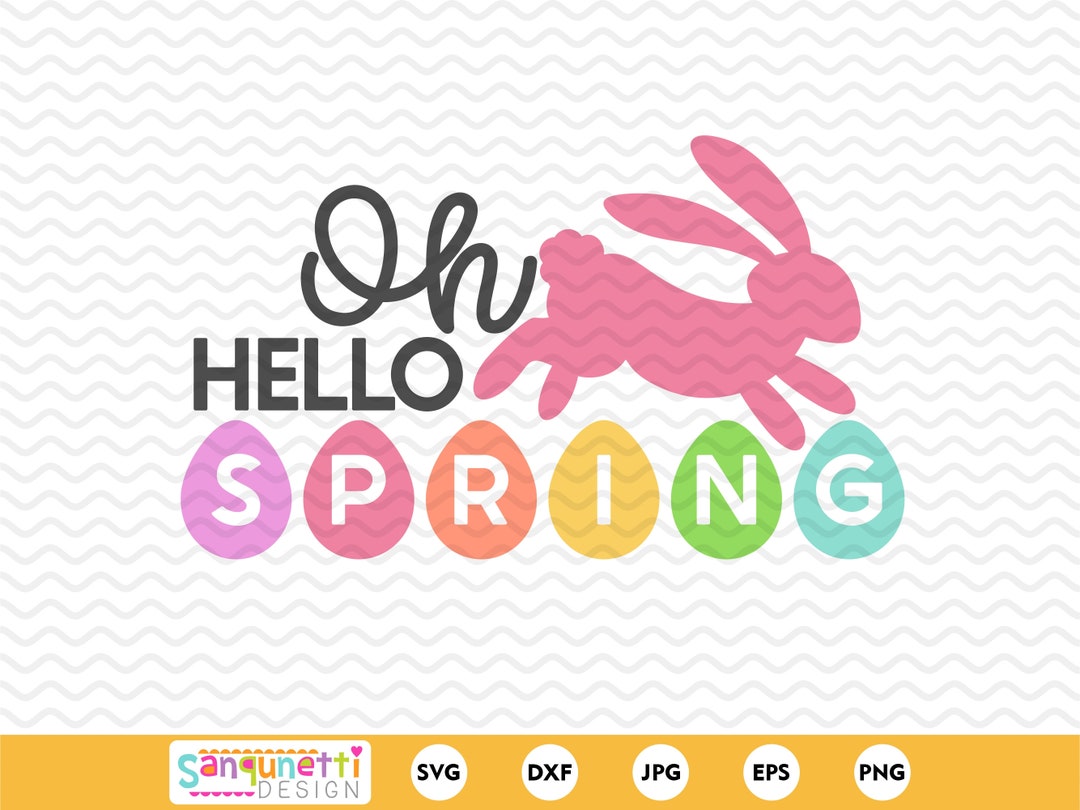 Oh Hello Spring SVG | Hello Spring Sign Svg - Etsy