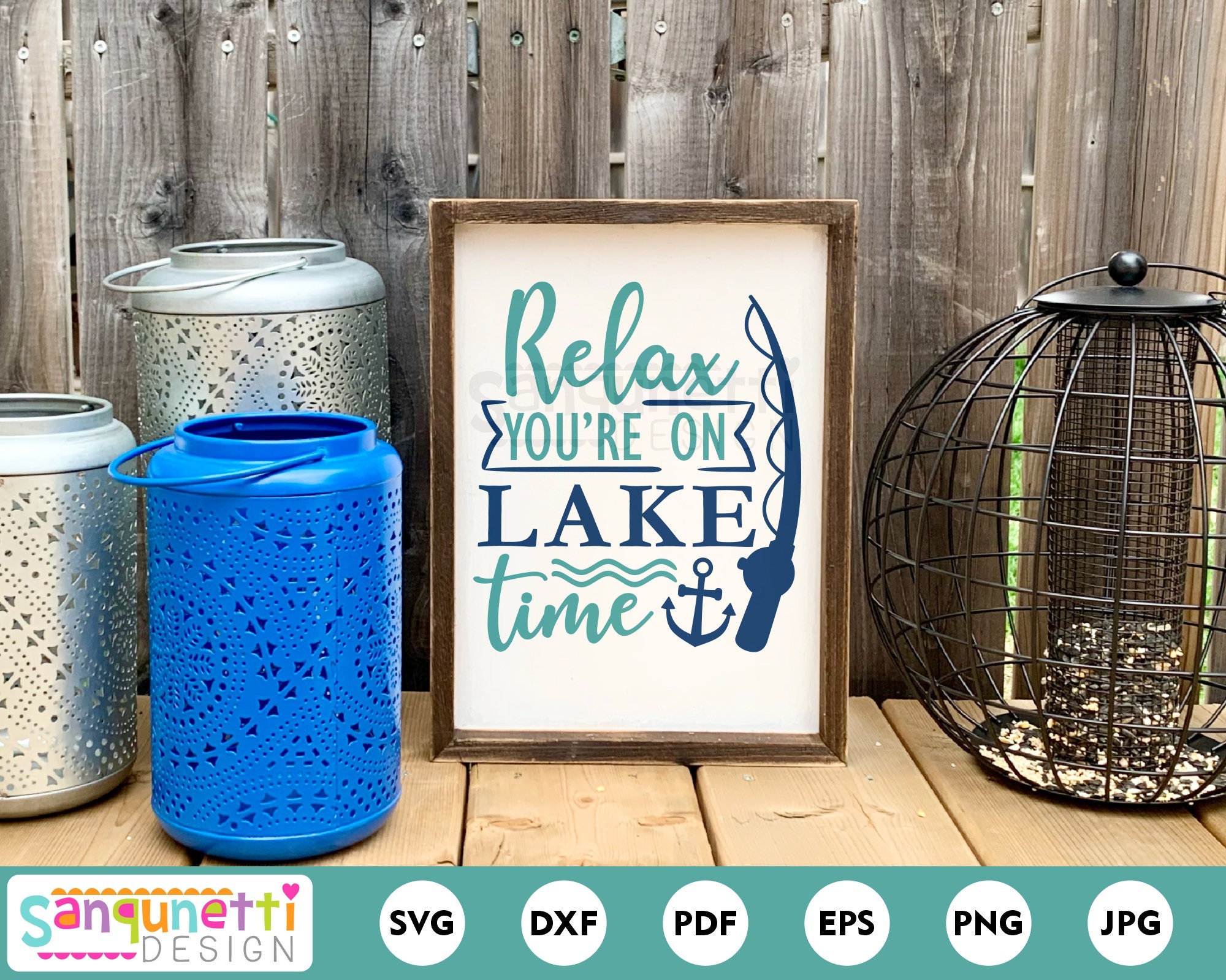 Relax You're on Lake Time SVG: Summer Cut File (digital Download) - Etsy