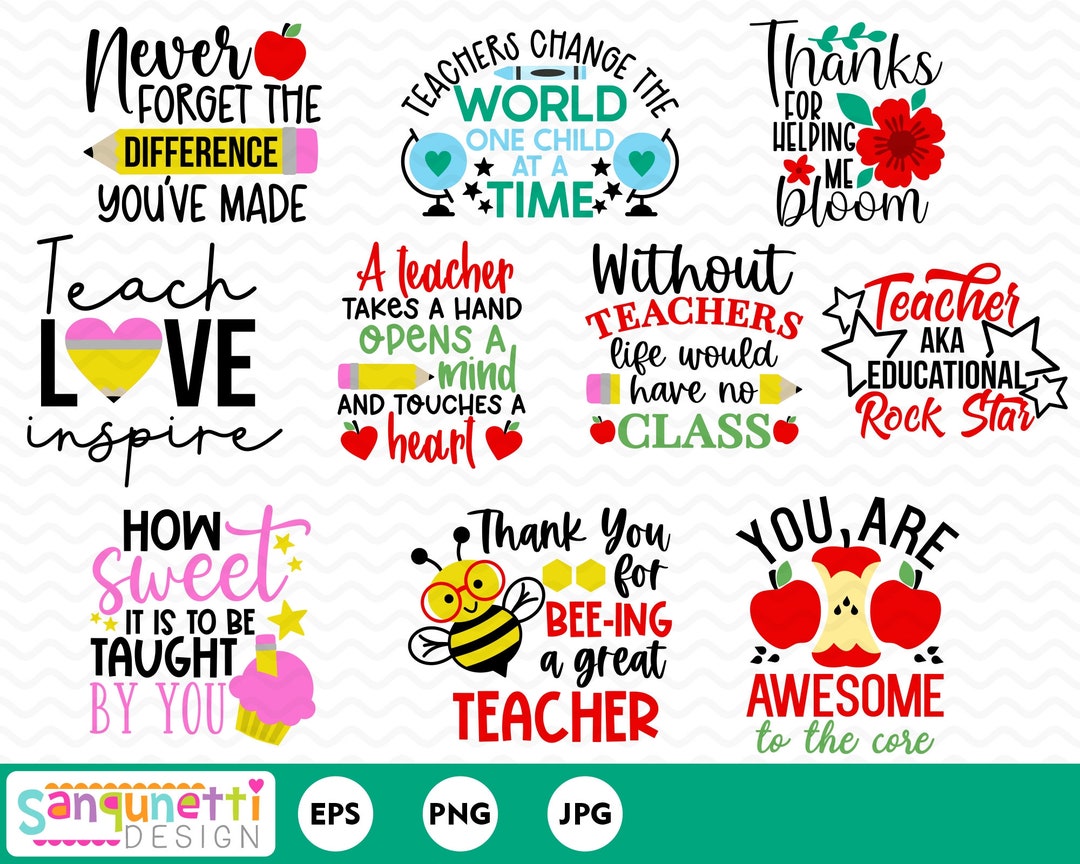 Teacher Appreciation Clipart School Teacher Clipart End of - Etsy