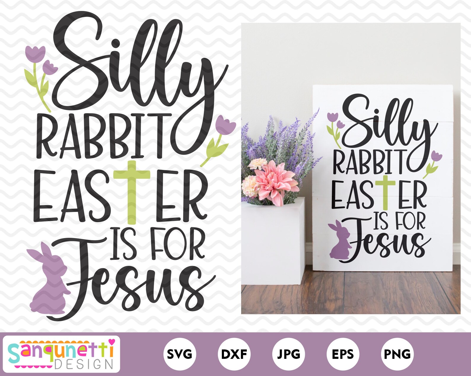 Silly Rabbit Easter is for Jesus SVG Religious Easter SVG - Etsy