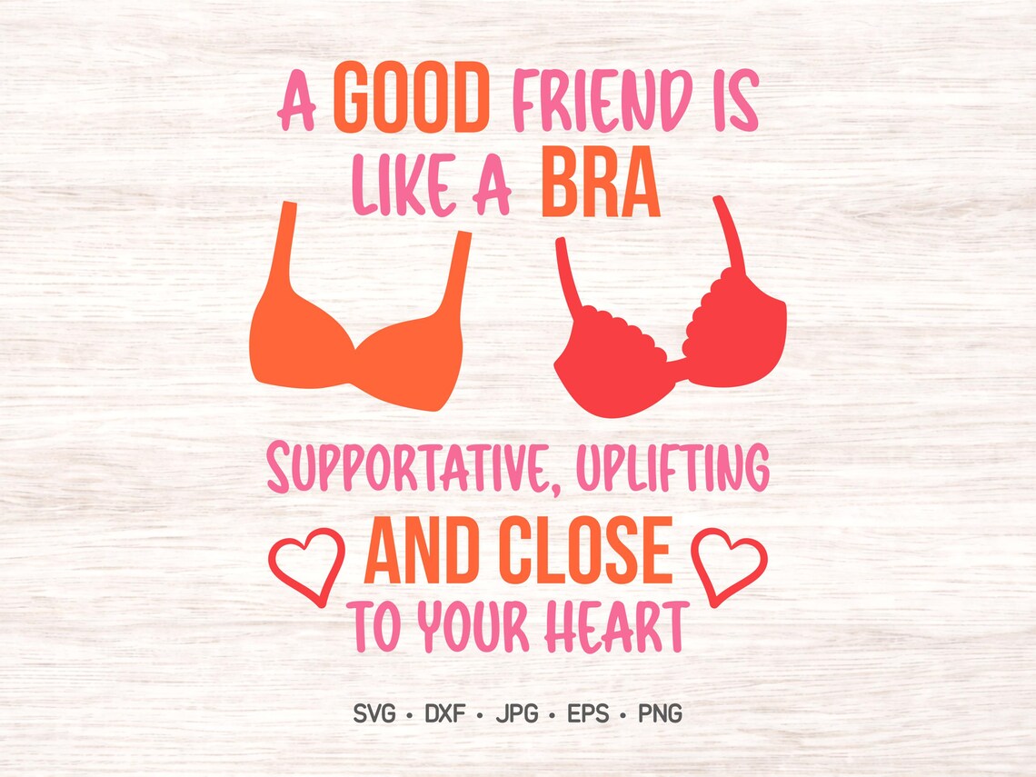 Supportive Friendship Digital Design | Bra Friends Quote Svg Design - Etsy