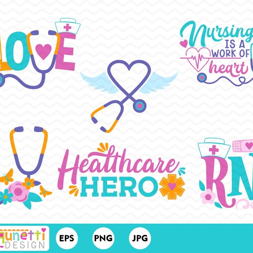 Nursing Clipart Healthcare Digital Art Nurse Appreciation - Etsy