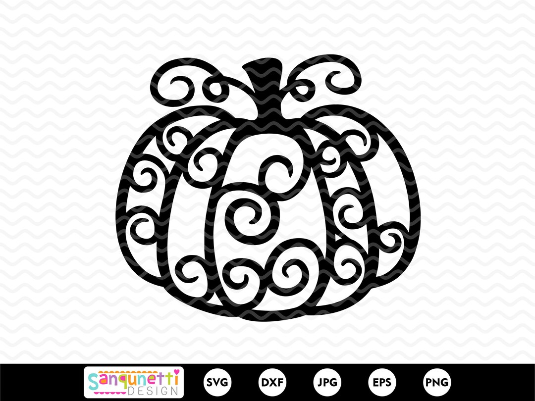 Swirly Pumpkin SVG, Fall Pumpkin Cut File, Swirl Pumpkin Clipart - Etsy