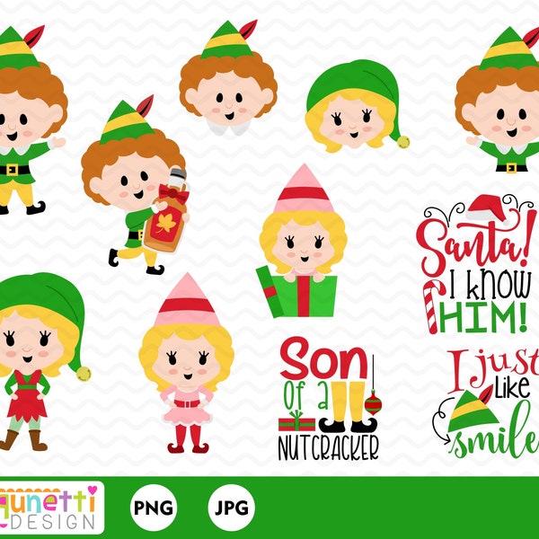 Elf Clipart - Etsy