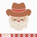 Cowboy Santa SVG: Western Christmas Digital Design - Etsy