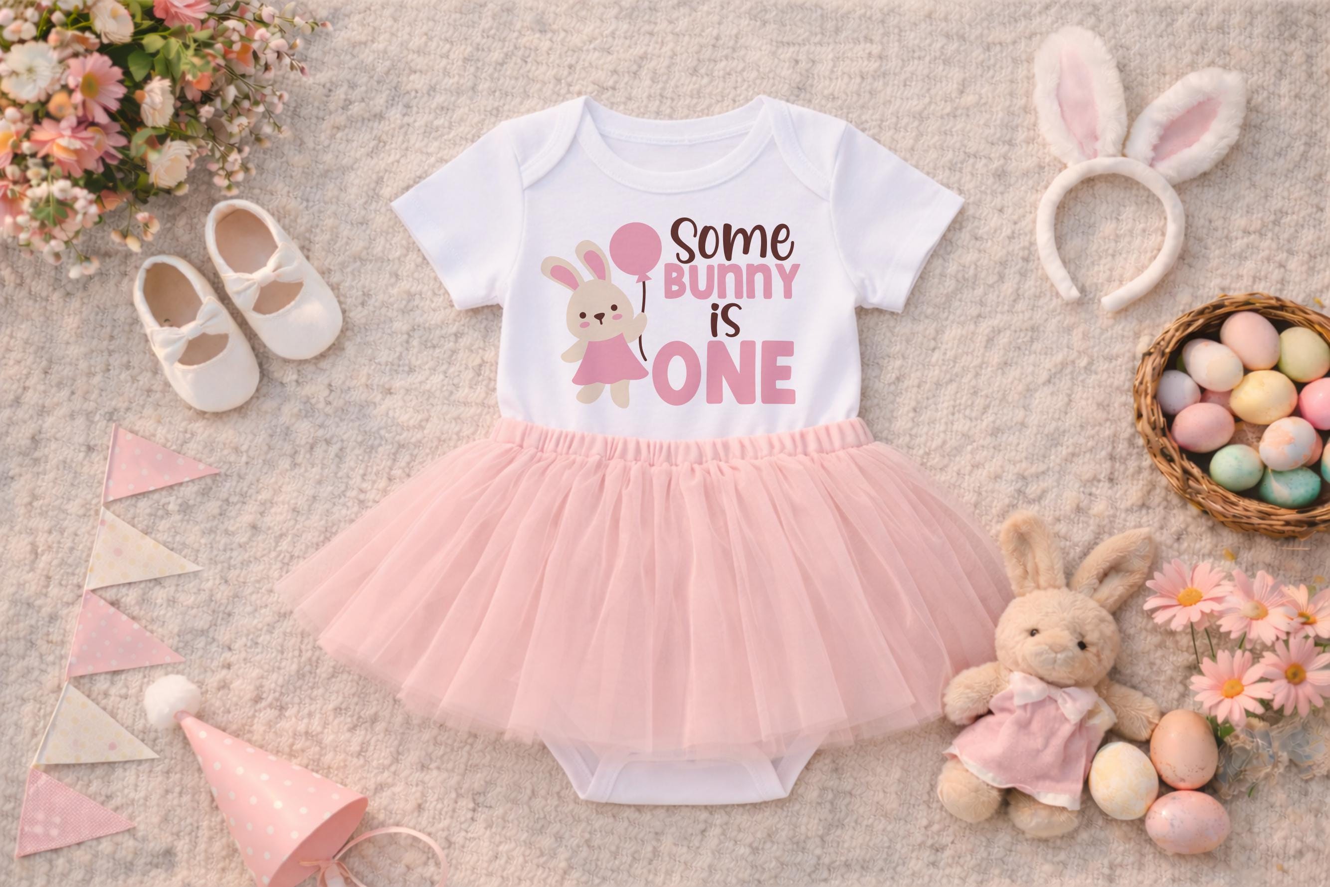 Some Bunny is One 1st Birthday SVG and PNG - Etsy