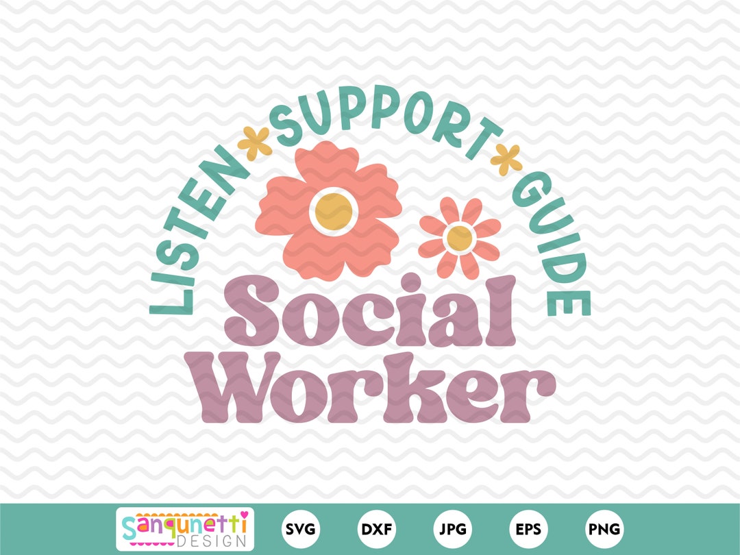 Listen & Guide Social Worker SVG - School Staff SVG - Etsy