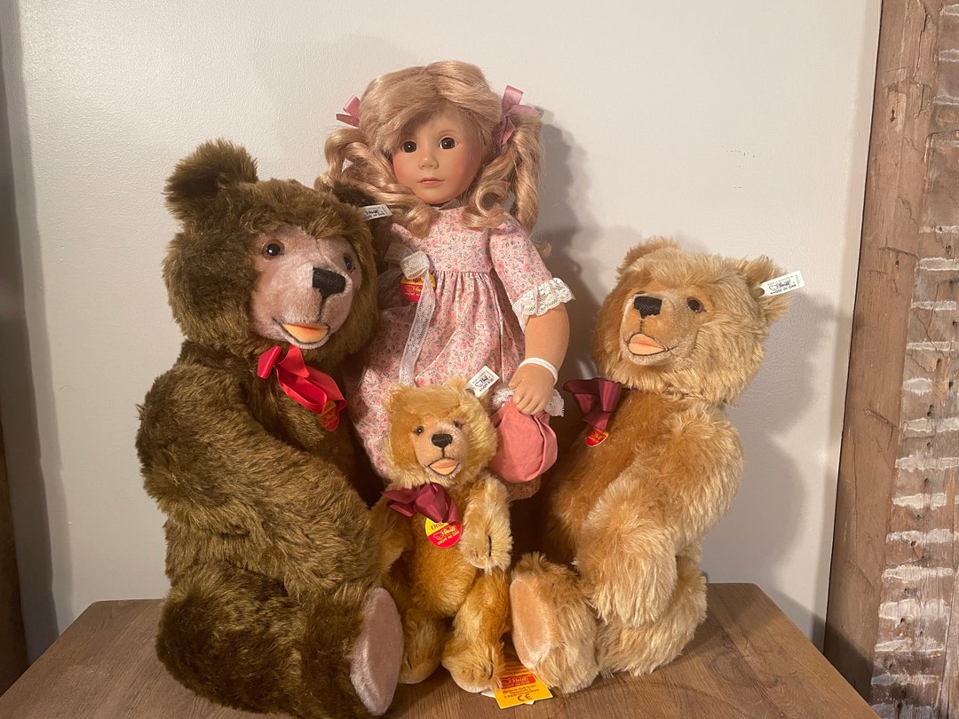 Steiff Goldilocks and 3 Bears Set - Etsy