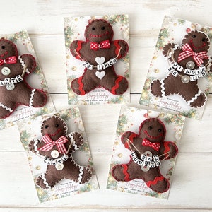 Gingerbread Man Felt Ornament, Keepsake Ornaments, Santa Ornament ...