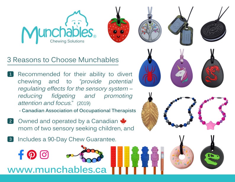 Munchables Yummy Gummy Sensory Chewelry - Etsy