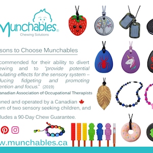 Munchables Sensory Chew Necklaces – Adult Chewelry, Kids Chewable ...