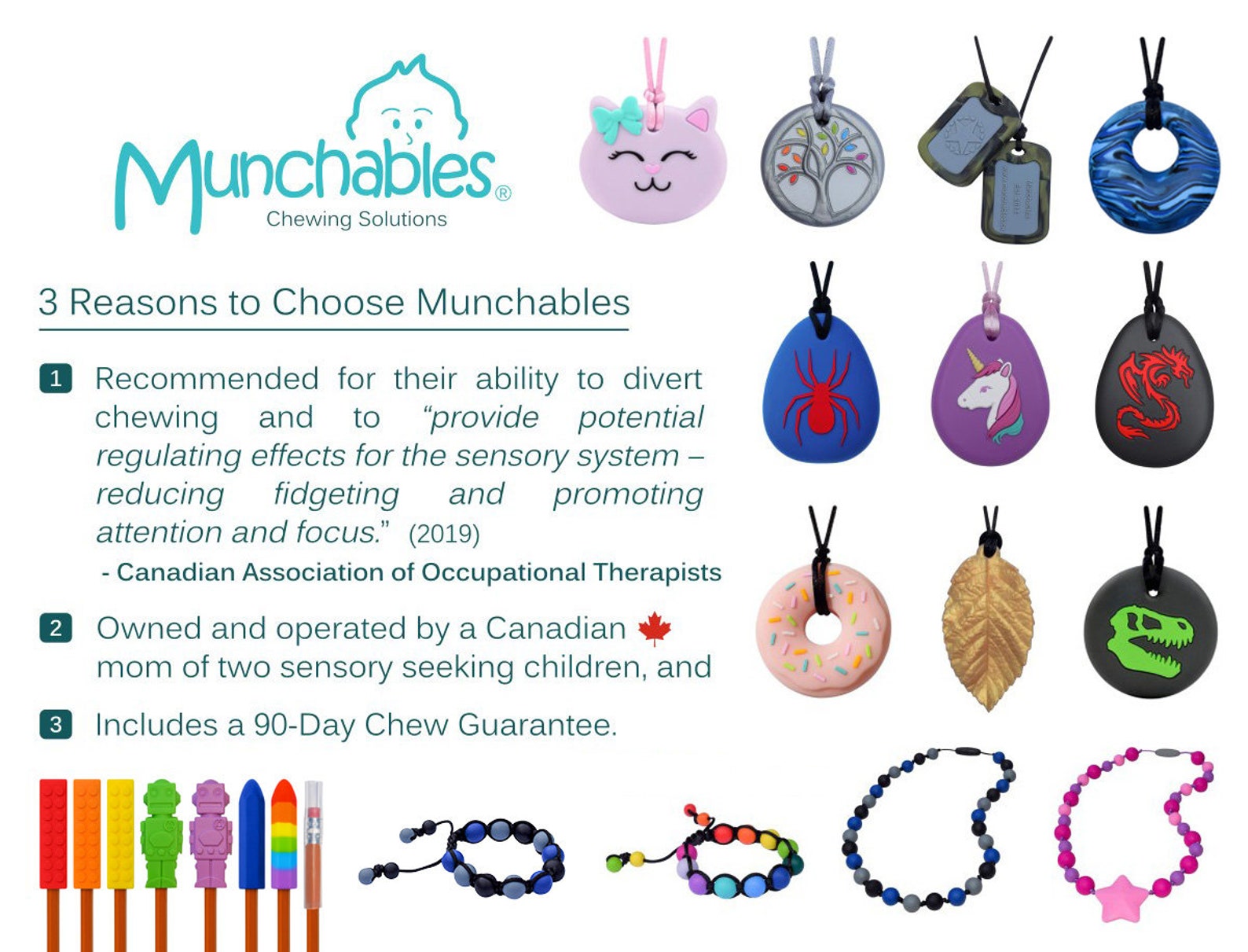 Munchables Cupcake Sensory Chew Necklace for Kids Chewy - Etsy
