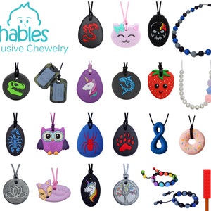 Munchables Robot Sensory Chew Necklace Chewelry for Children - Etsy