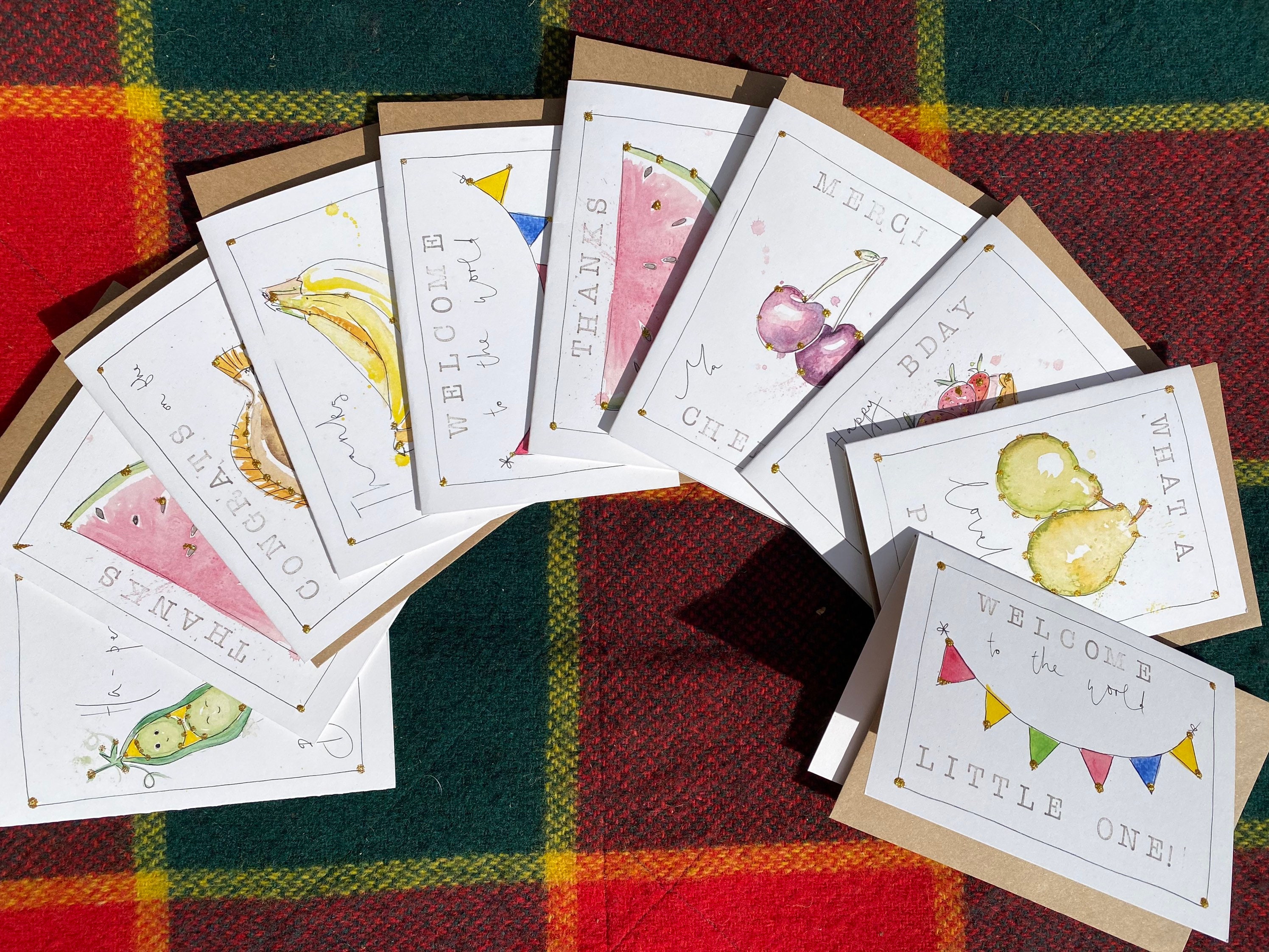 10 Cards - Thank You, Happy Birthday, Congratulations - Etsy