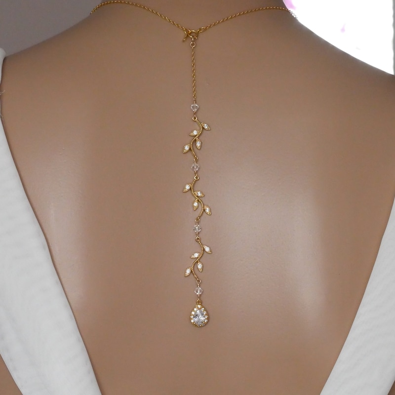 Low Back Necklace - Etsy