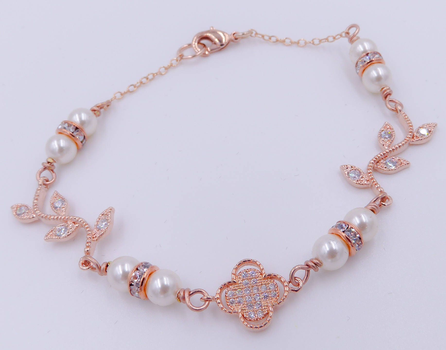 Leaf Vine Bridal Necklace Silver Or Rose Gold Backdrop Necklace