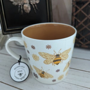Bee Coffee Mug Cup by Heartland Hive , Bee Honeycomb Mug Cup , Large 22 ...