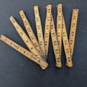 Vintage Sparton Wood Folding Ruler , Carpenters Wood Heavy Duty ...