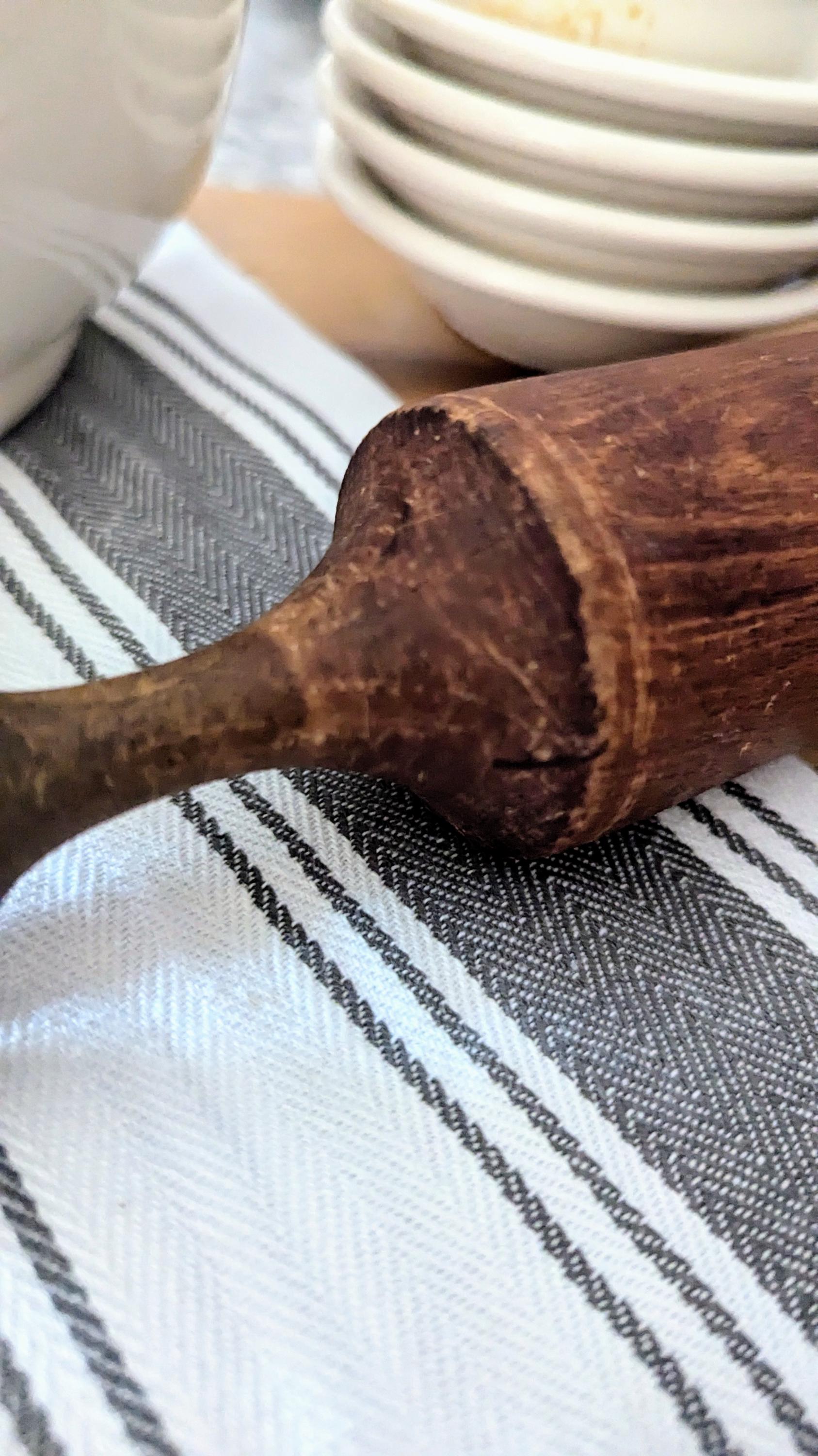 Vintage Wood Masher , Pestle Pounder Kitchen Accessory , Collectible ...