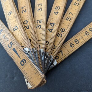 Vintage Sparton Wood Folding Ruler , Carpenters Wood Heavy Duty ...