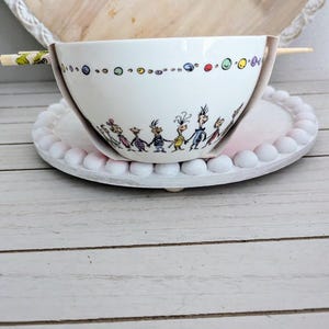 Dr Seuss Grinch Who-ville Chopstick Bowl , 20 Oz Ceramic Noodle Bowl ...