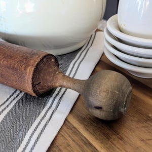 Vintage Wood Masher , Pestle Pounder Kitchen Accessory , Collectible ...