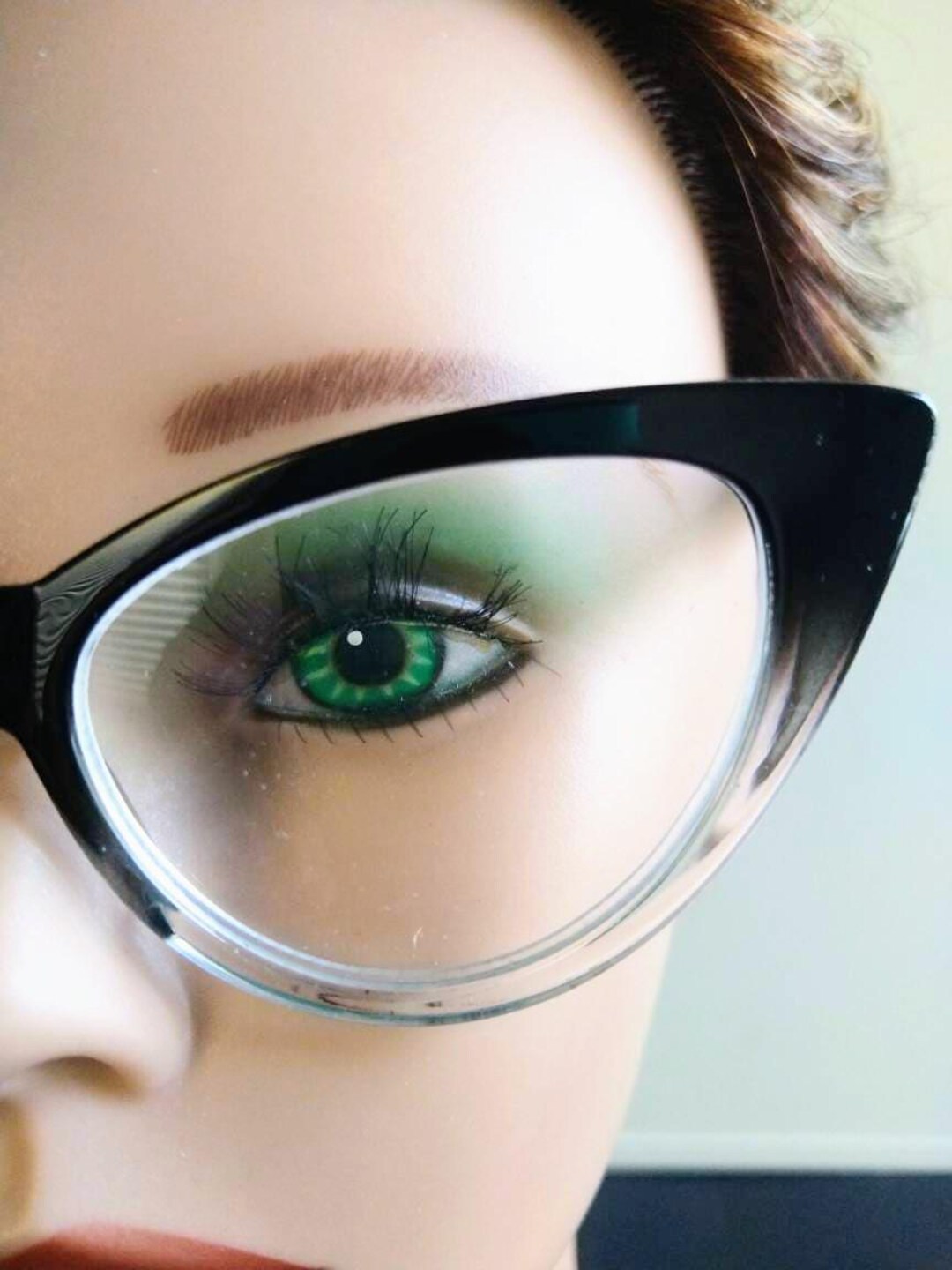 Cat Eye Readers +2.00 by Jessica Simpson , Black to Clear Ombre Reading ...