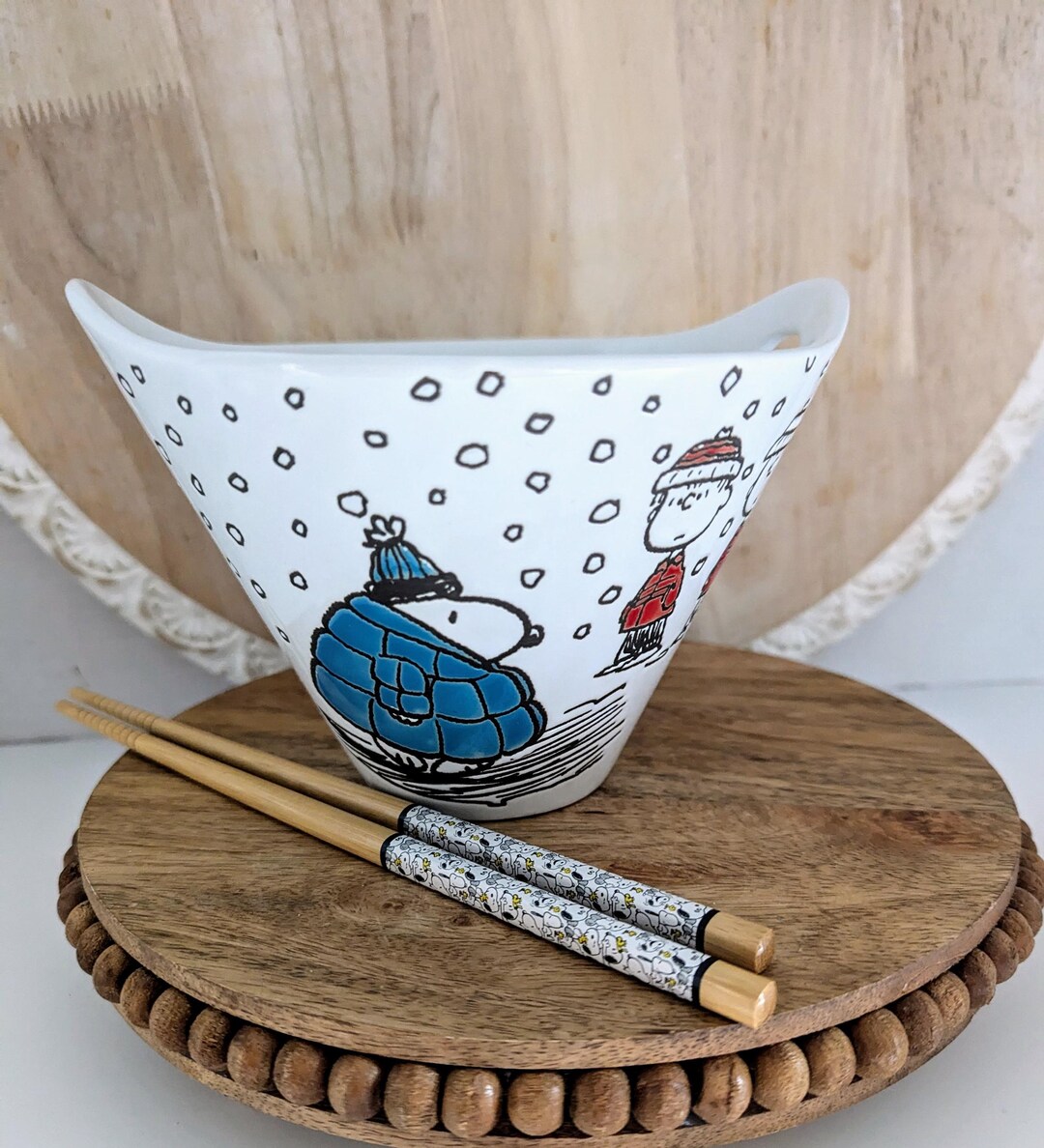Snoopy Linus Charlie Brown Ramen Noodle Chopstick Bowl by Zrike ...