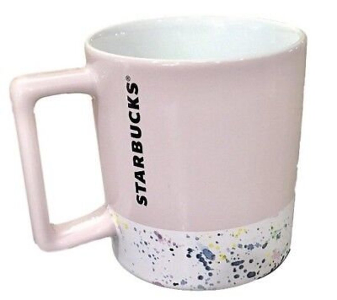Starbuck Pink Coffee Mug , 2018 Starbucks Paint Splatter Coffee Mug ...