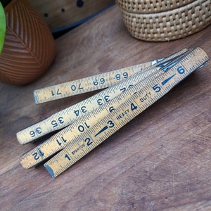 Vintage Sparton Wood Folding Ruler , Carpenters Wood Heavy Duty ...