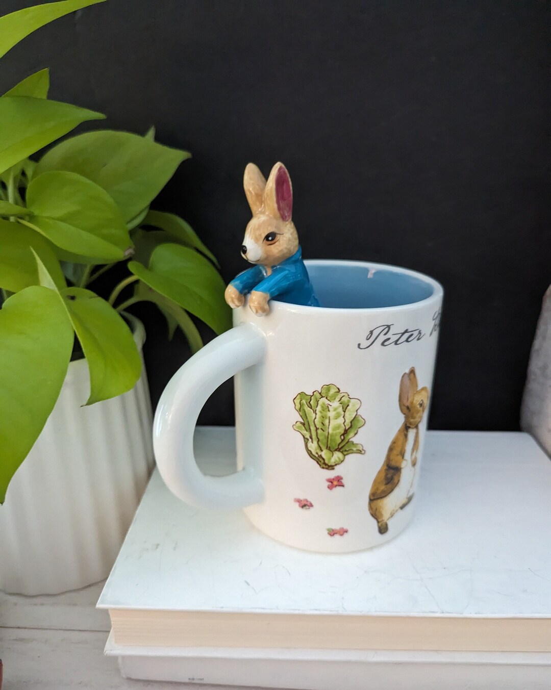 Peter Rabbit Mug , Beatrice Potter Rabbit Figure Coffee Cup , Easter ...
