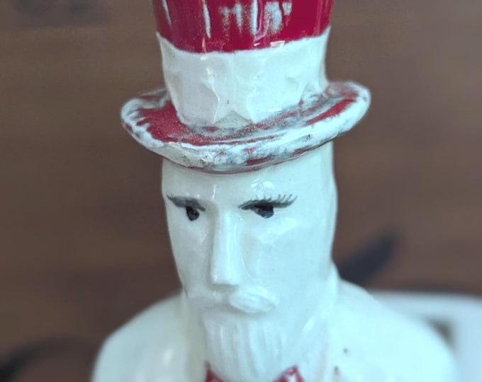 Vintage Uncle Sam Figurine , 1940s Ceramic USA Figural Uncle Sam ...