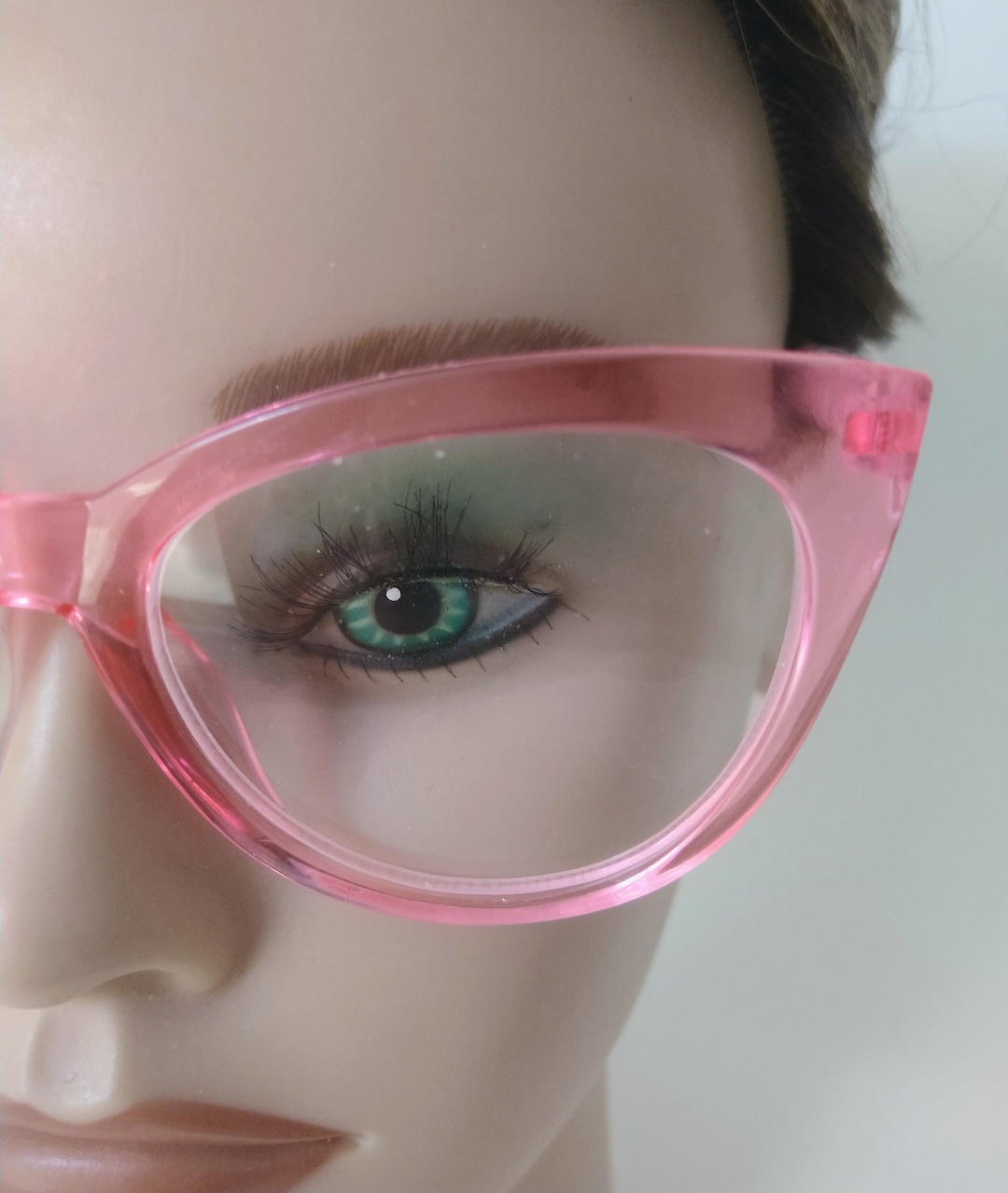 Oversized Cat Eye Reading Glasses , 2.00 Cateye Pink Translucent ...