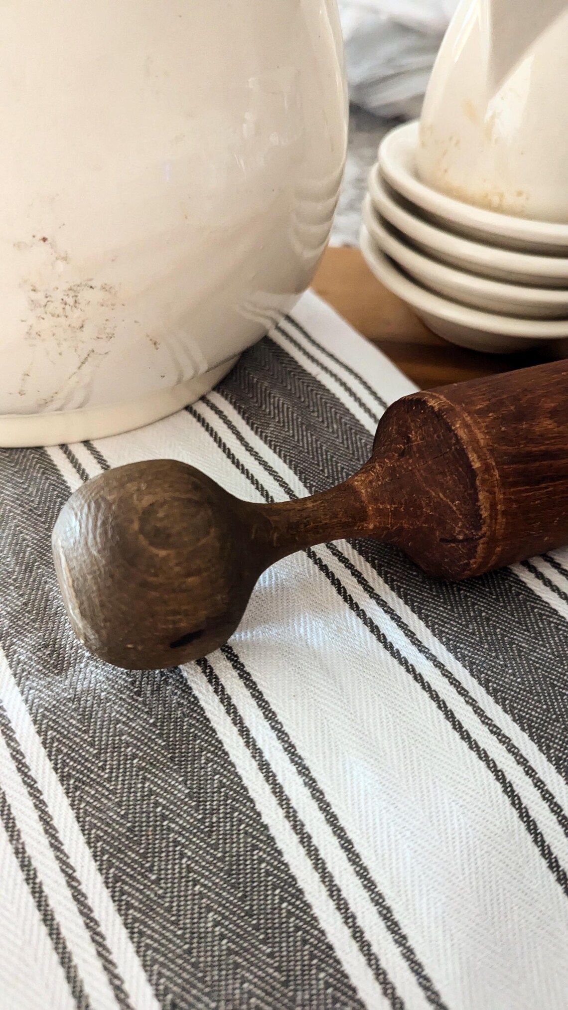 Vintage Wood Masher , Pestle Pounder Kitchen Accessory , Collectible ...