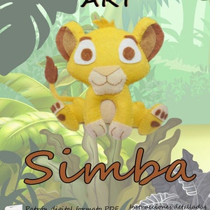 Simba Felt Pattern, DIY Sewing Pattern, Sewing Pattern for Women, Pdf ...