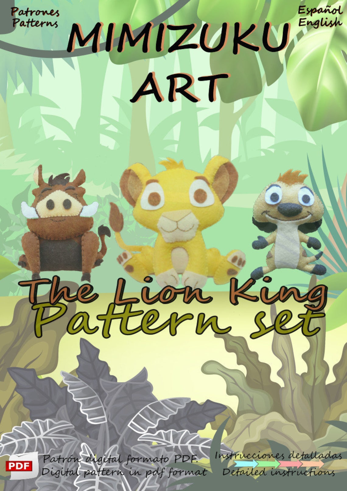 The Lion King Pattern DIY Sewing Pattern Sewing Pattern for - Etsy Canada