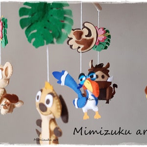 The Lion King Baby Felt Mobile, Felt Mobile Gift for Baby, Newborn Gift ...