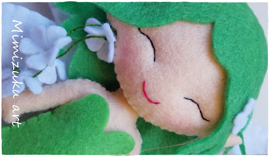 Felt Fairy Pattern Green Fairy Pattern Felt Doll Pattern - Etsy